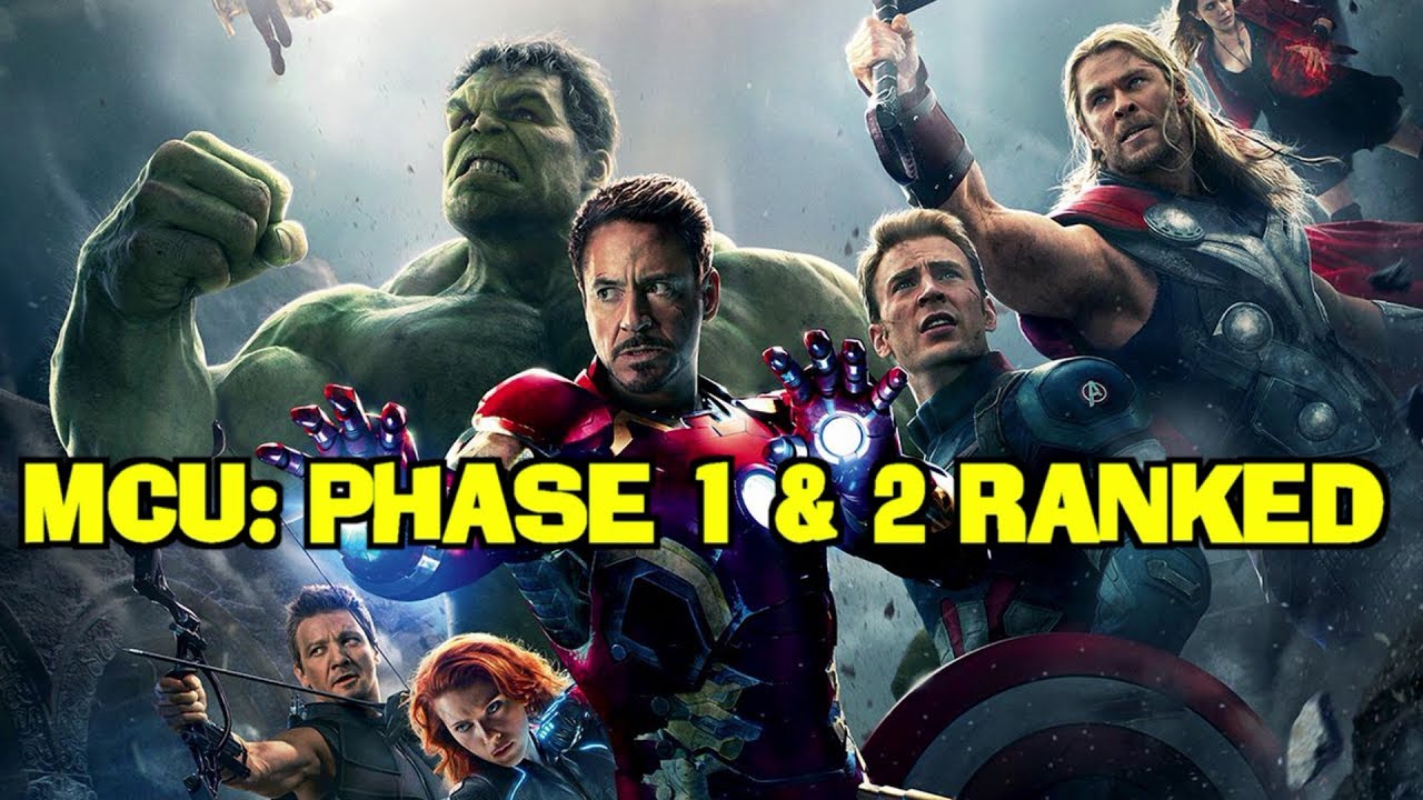 Ranking the Marvel Cinematic Universe (MCU): Phase 1 & 2 - YouTube