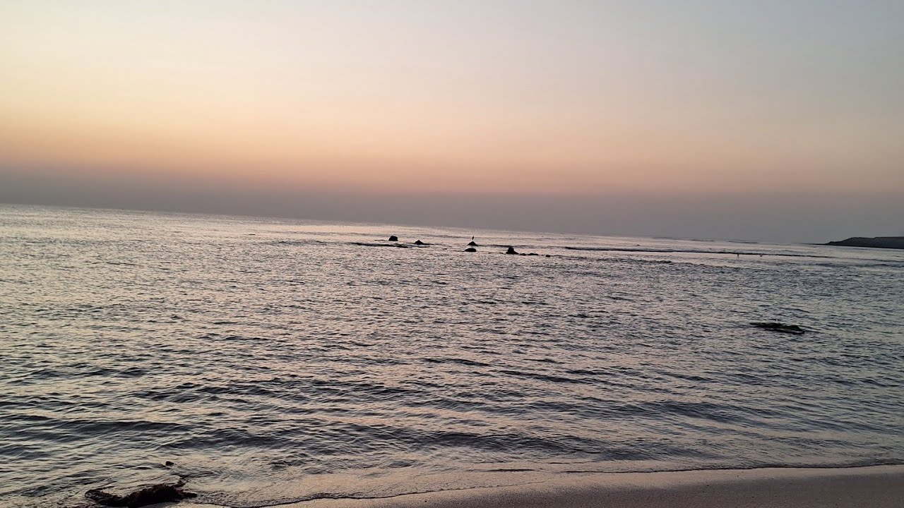 Sunset view from Arabian Sea Dwarka live - YouTube