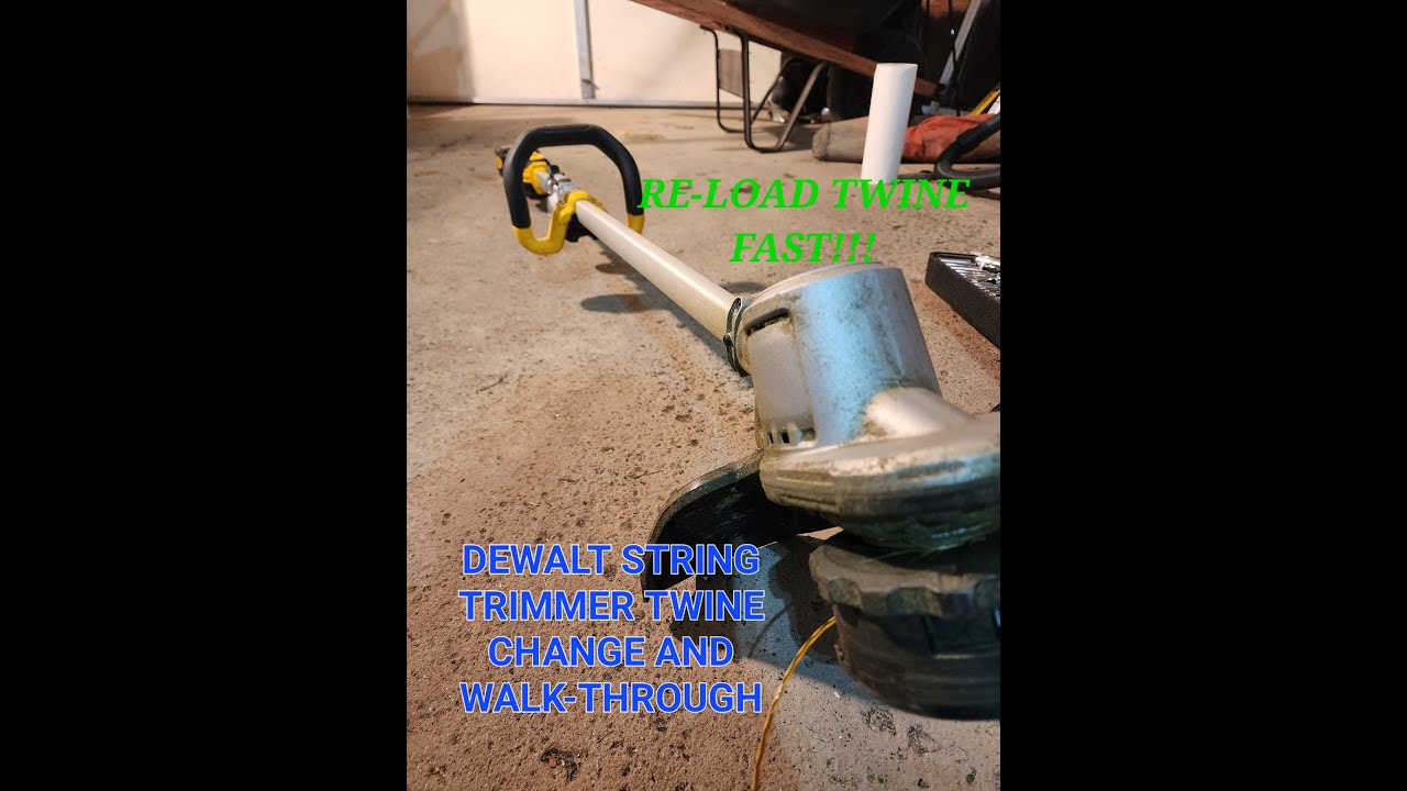 Dewalt String Timmer DCST922 Features and Line Change - YouTube