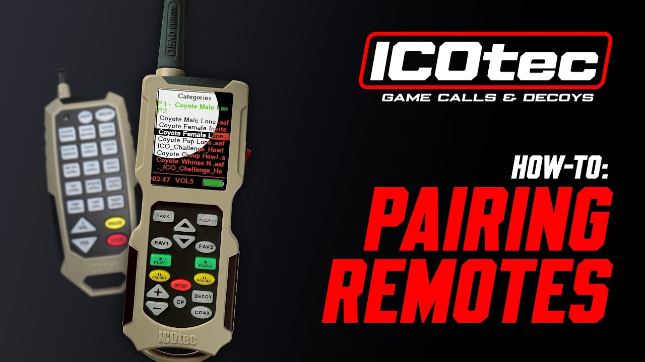 How-to Guide: Pairing Remotes to ICOtec Game Calls - YouTube