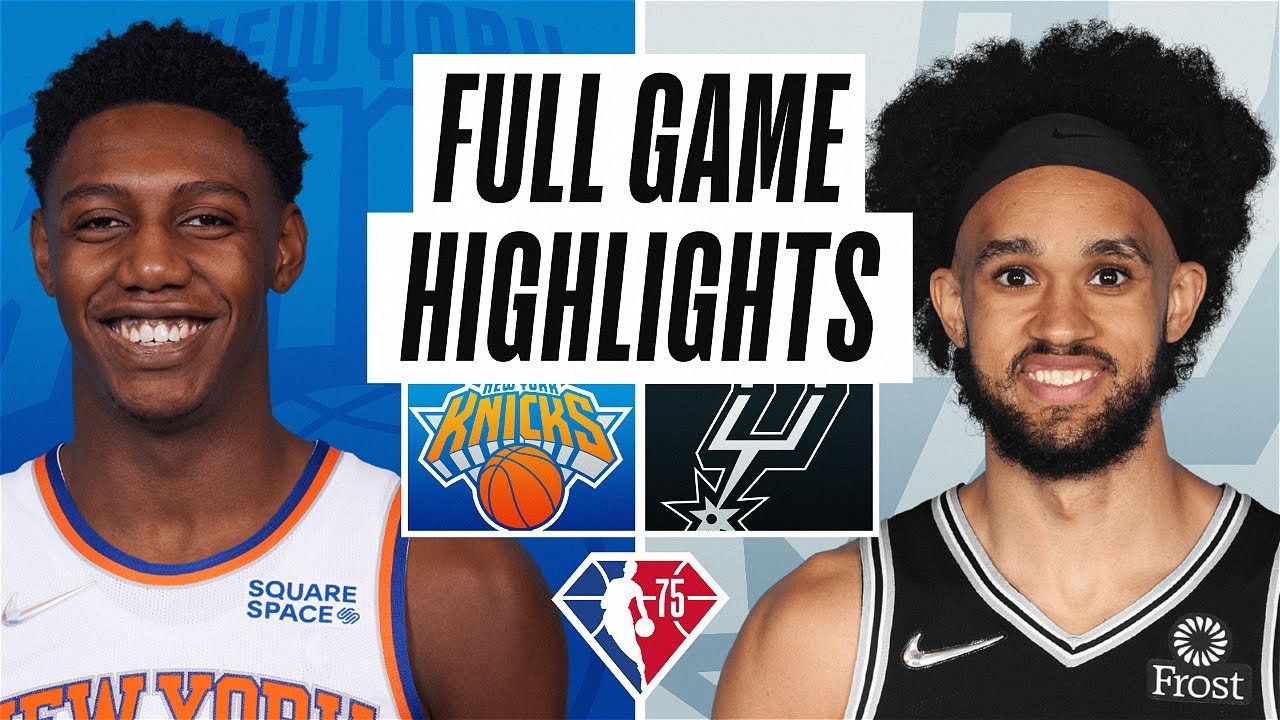 KNICKS at SPURS | FULL GAME HIGHLIGHTS | December 7, 2021 - YouTube