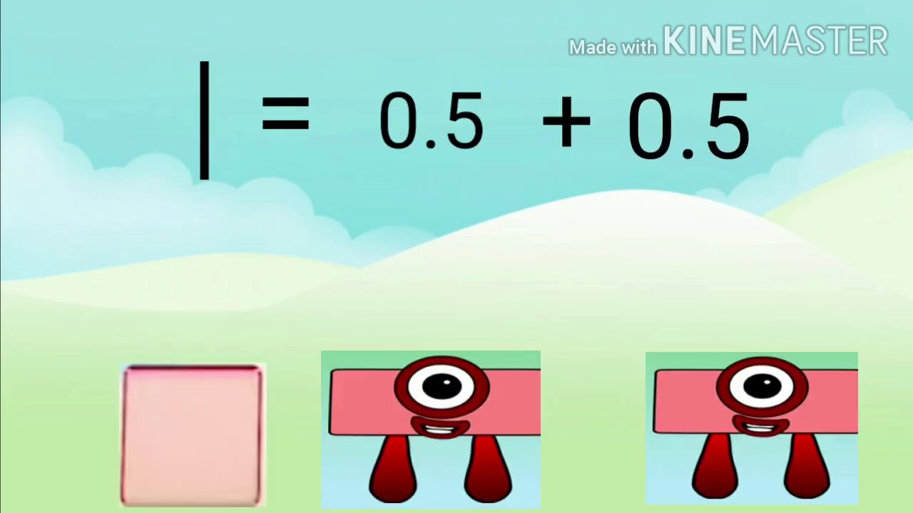 numberblock 0.5 0.25 2.5 and 3.5 - YouTube