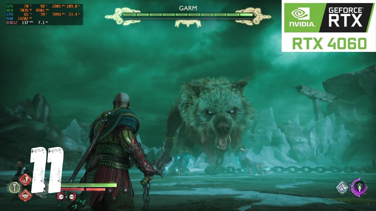 God of War Ragnarök - RTX 4060 - I5 12400 - 32GB RAM - (11) - Garm ...