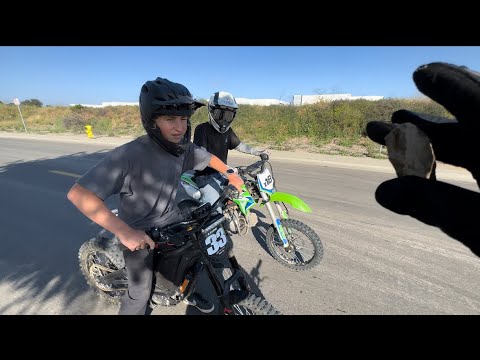 72v surron vs Chinese 125cc dirtbike (DRAG RACE) - YouTube