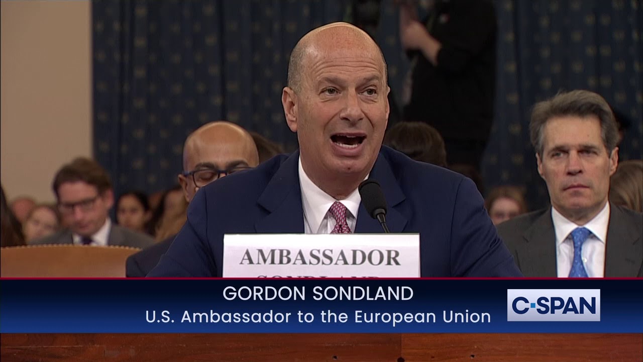 Ambassador Gordon Sondland Complete Opening Statement - YouTube