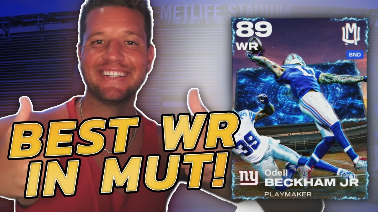 UNREAL MOMENTS OBJ IS THE BEST WR IN THE MUT!!! - YouTube