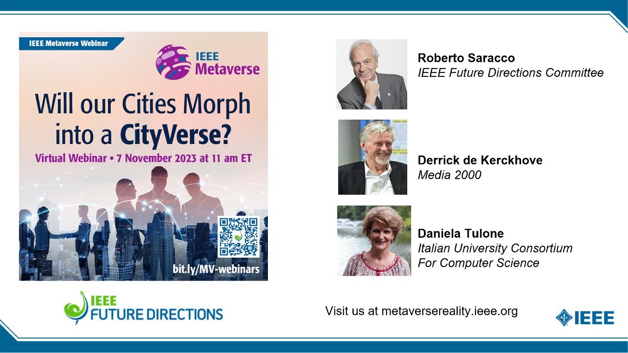 IEEE Metaverse Webinar: Will Our Cities Morph Into a CityVerse? - YouTube