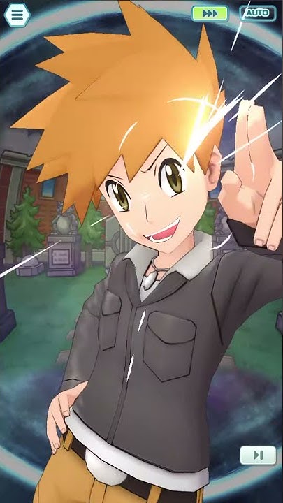 Pokémon Masters EX Sync Move Animation Pidgeot and Blue, Mega Evolution - YouTube