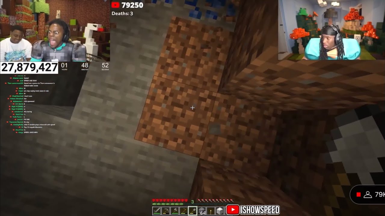 Ishowspeed Playing Minecraft ft. Kai Cenat. Funny Moment - YouTube