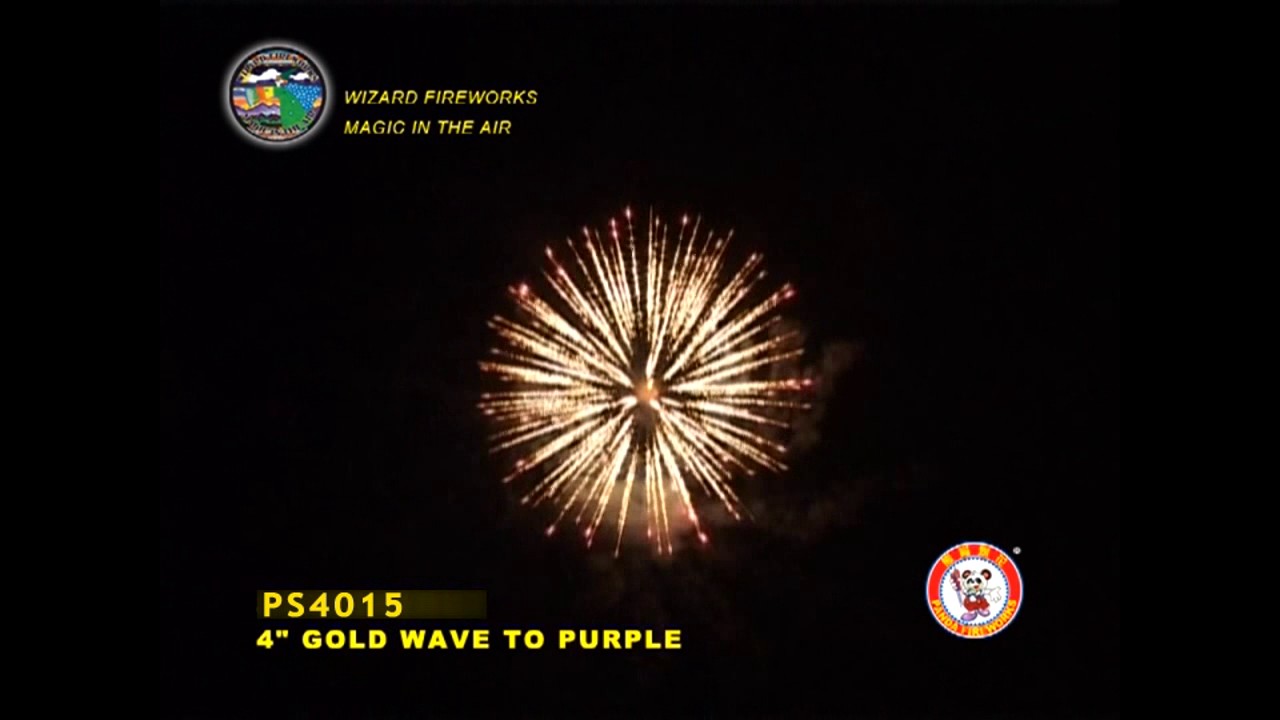SA100WA09 - 4 INCH SHELL - WIZARD FIREWORKS - PS4015 - YouTube