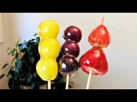 TANGHULU Easy Recipe | Crunchy Edible Glass Candy-Coated Fruits | How ...