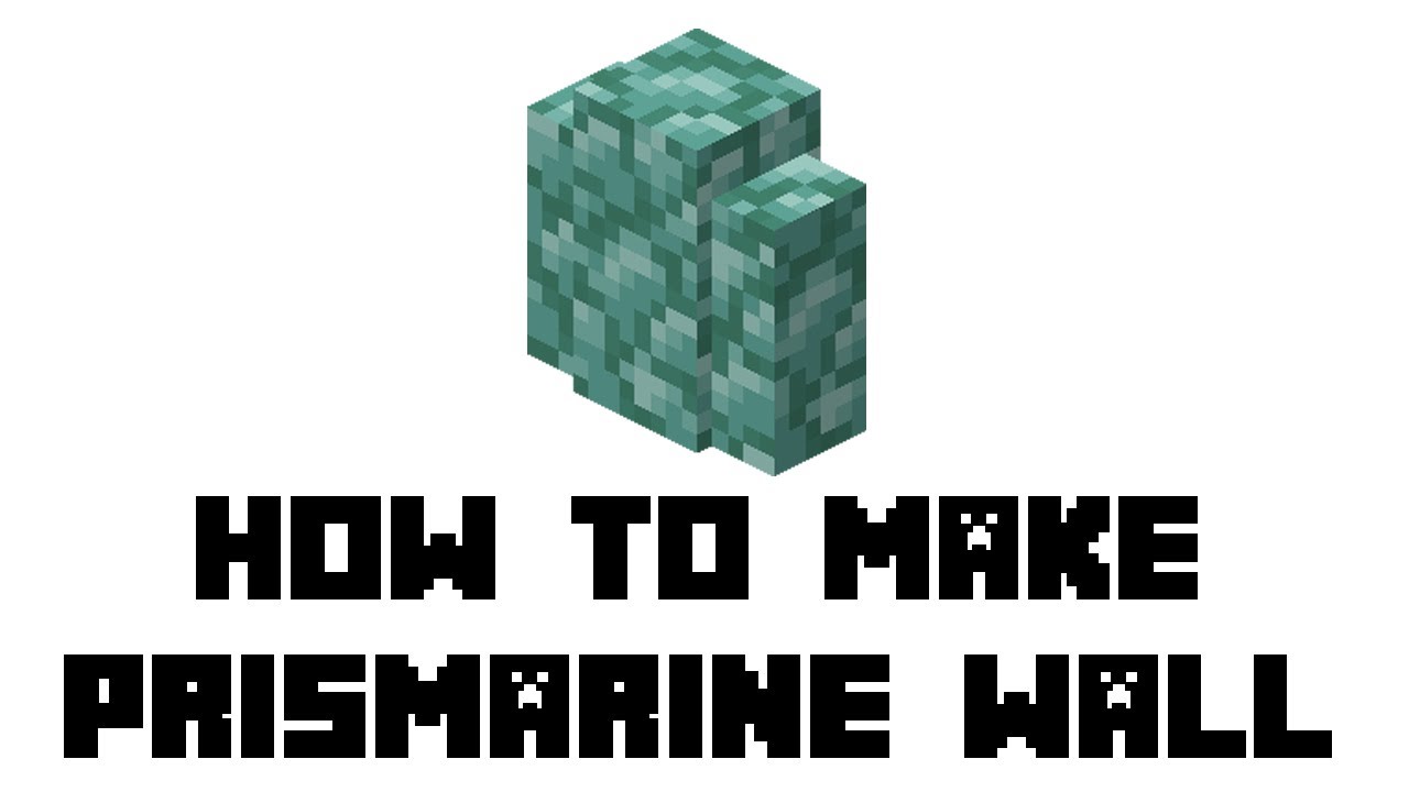 Minecraft Survival: How to Make Prismarine - YouTube
