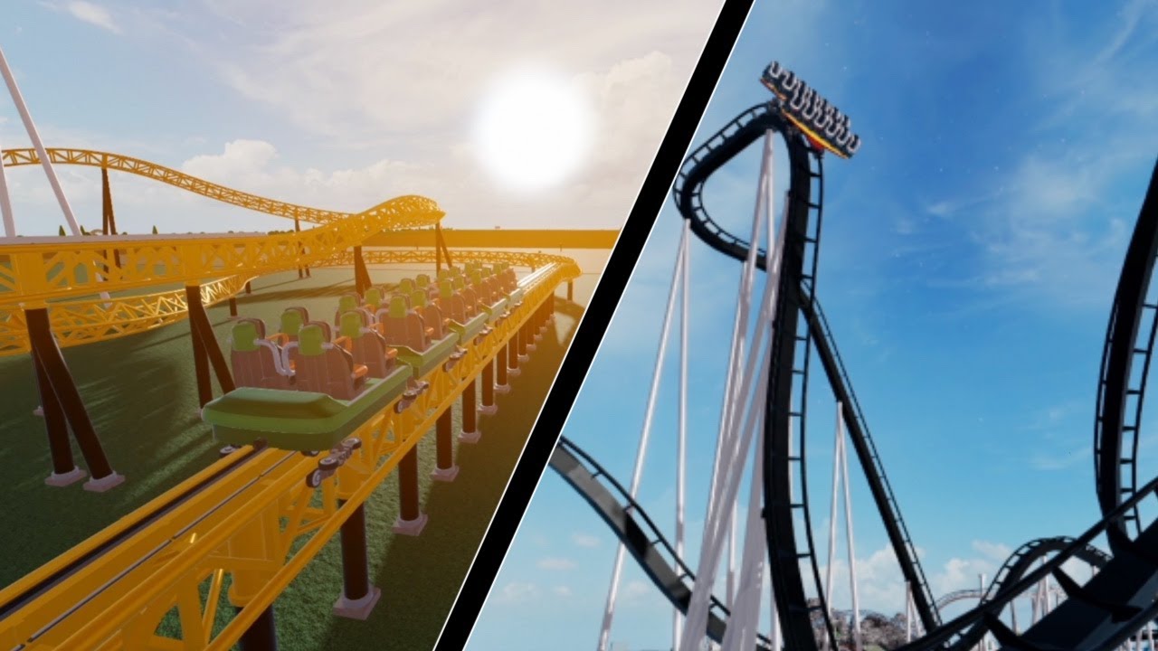 Building with Updated Dive and Launch Coasters! - Theme Park Tycoon 2 ...