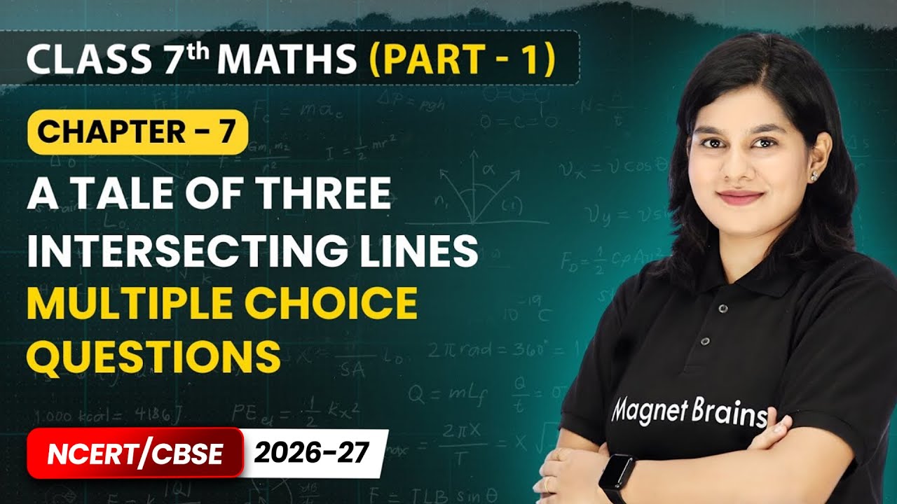 A Tale of Three Intersecting Lines - Multiple Choice Questions | Class ...
