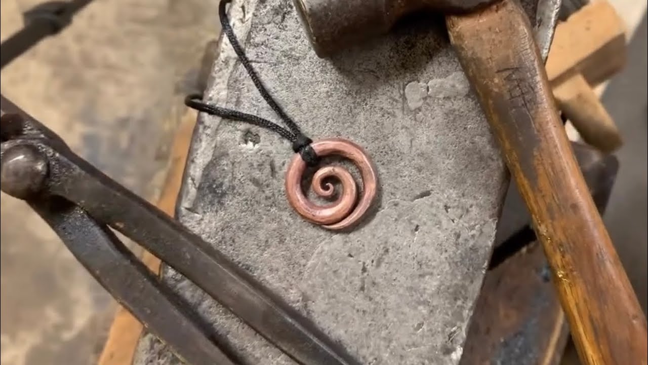 Forging Copper Spirals - YouTube