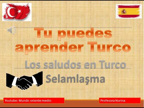 Los saludos en turco - Tu puedes aprender turco - YouTube