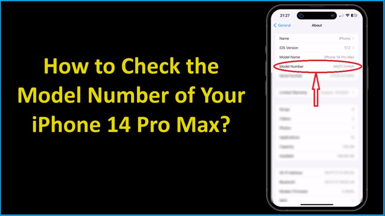 How to Check the Model Number of Your iPhone 14 Pro Max? - YouTube