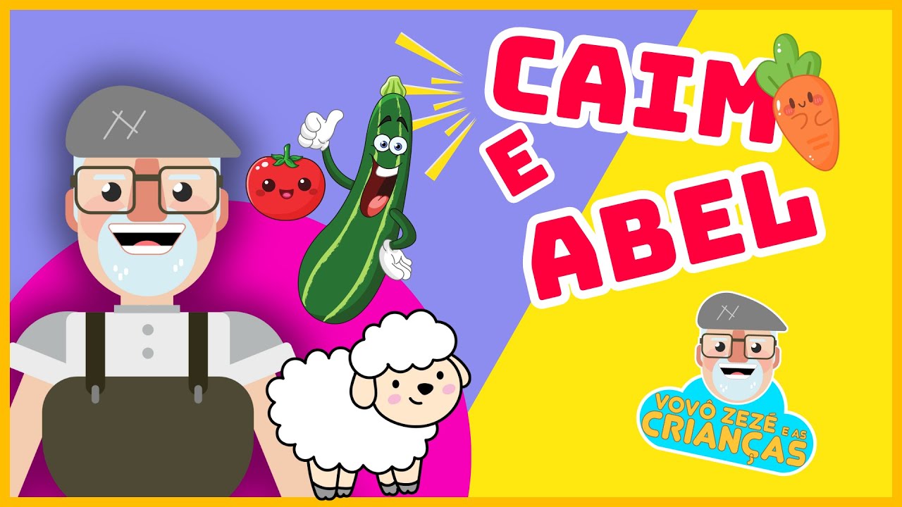 CAIM E ABEL - HISTÓRIA BÍBLICA INFANTIL - DESENHO KIDS ...