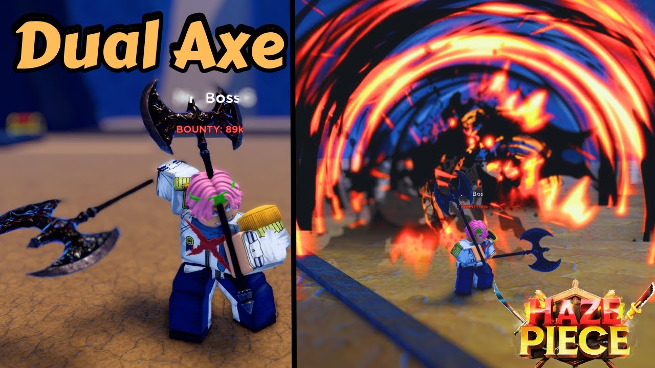 (Haze Piece) Showcase The New WEAPON Dual Axe - YouTube