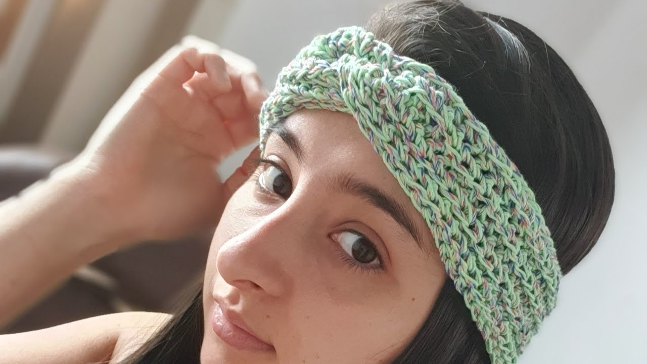 Como tejer un turbante a crochet paso a paso para principiantes facil ...