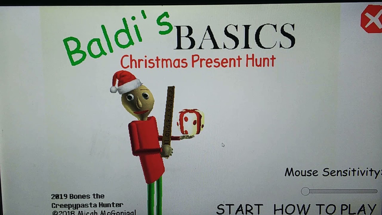 MERRY CHRISTMAS BALDI!! |Baldi's Basics mod Baldi's Basics Christmas ...