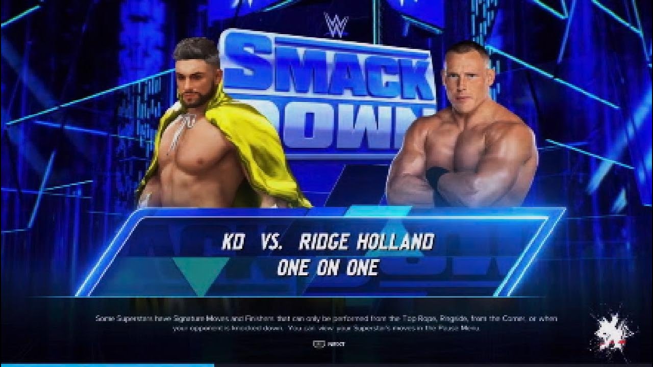 WWE Smackdown| King Dominator vs Ridge Holland WWE2K24 - YouTube