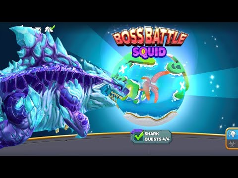 Giant SHIN SHARKJIRA vs COLOSSAL SQUID (BOSS BATTLE) - YouTube