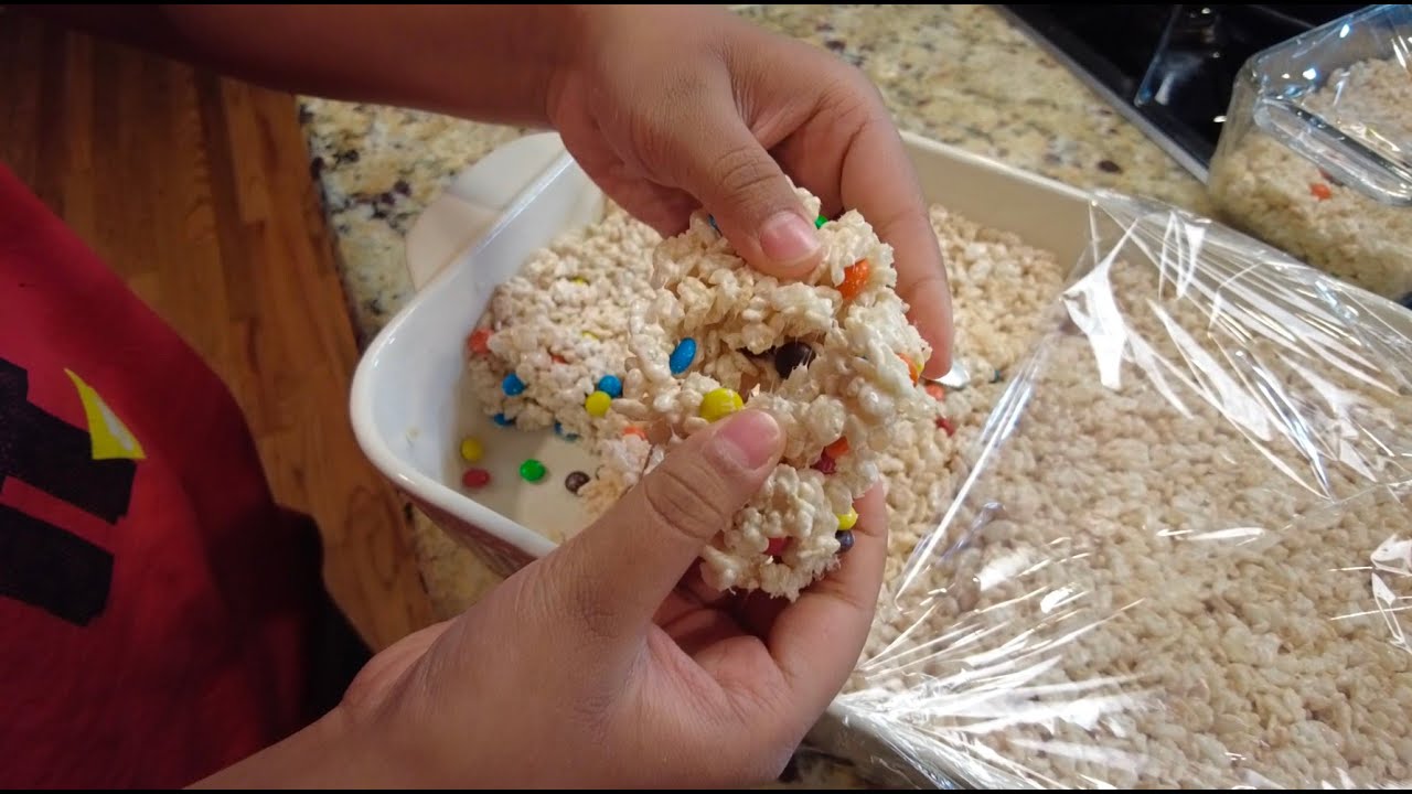 Halal Marshmallow Rice Krispies Treats [quick & easy] - YouTube