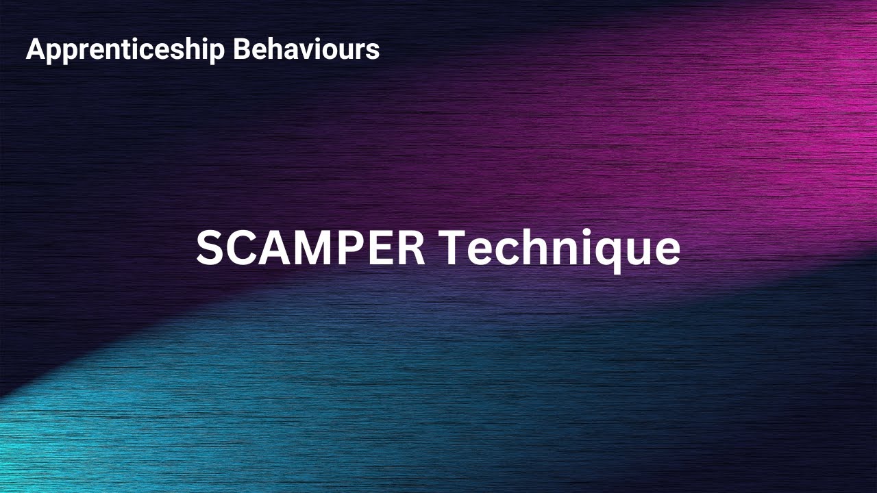 SCAMPER Technique - YouTube