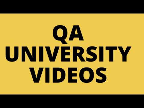 QA University | Introduction Video
