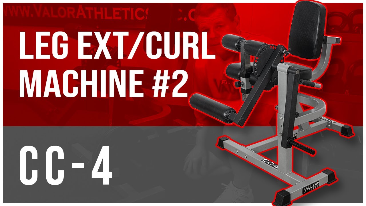 Valor Fitness CC-4 Leg Extension / Leg Curl Machine Video 1 of 2 - YouTube