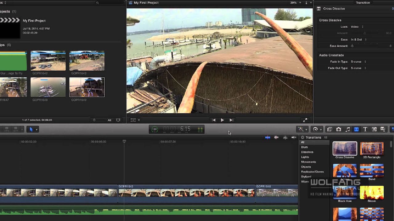 FCP X Basic Video Editing Tutorial pt. 4 of 6 - YouTube