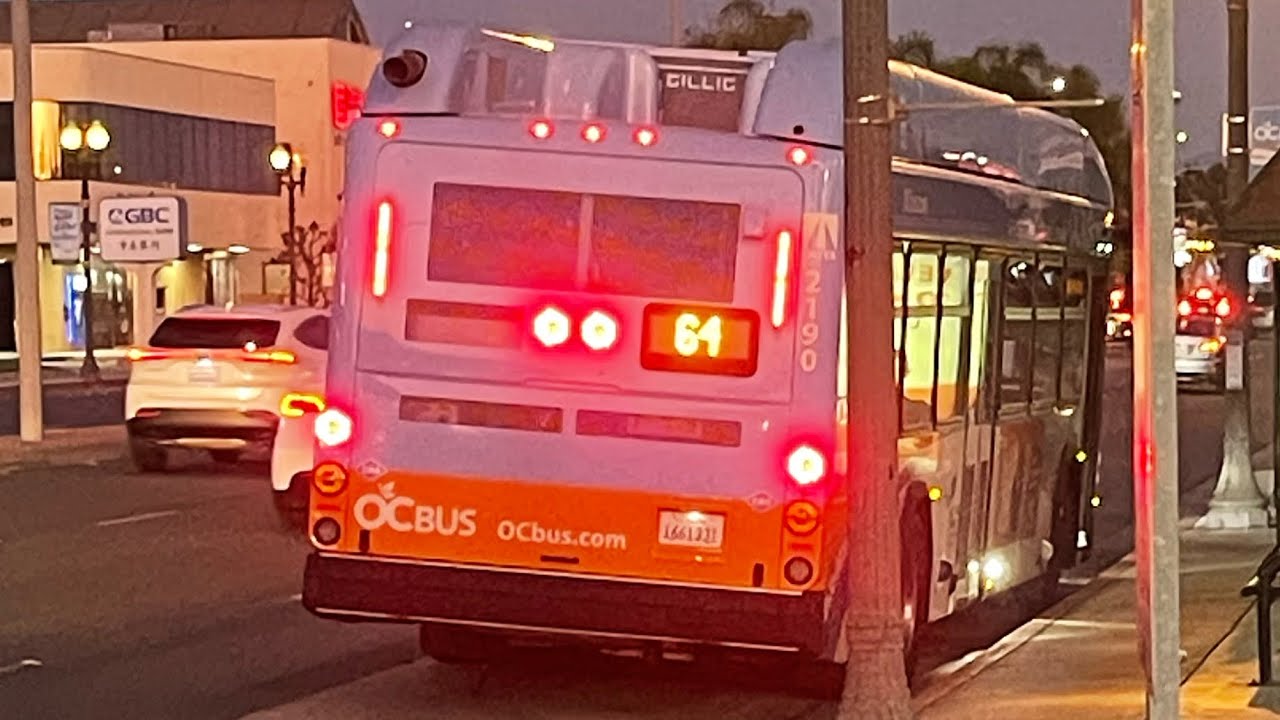 OCTA 2022 Gillig low flour plus #2191 on route 64 - YouTube