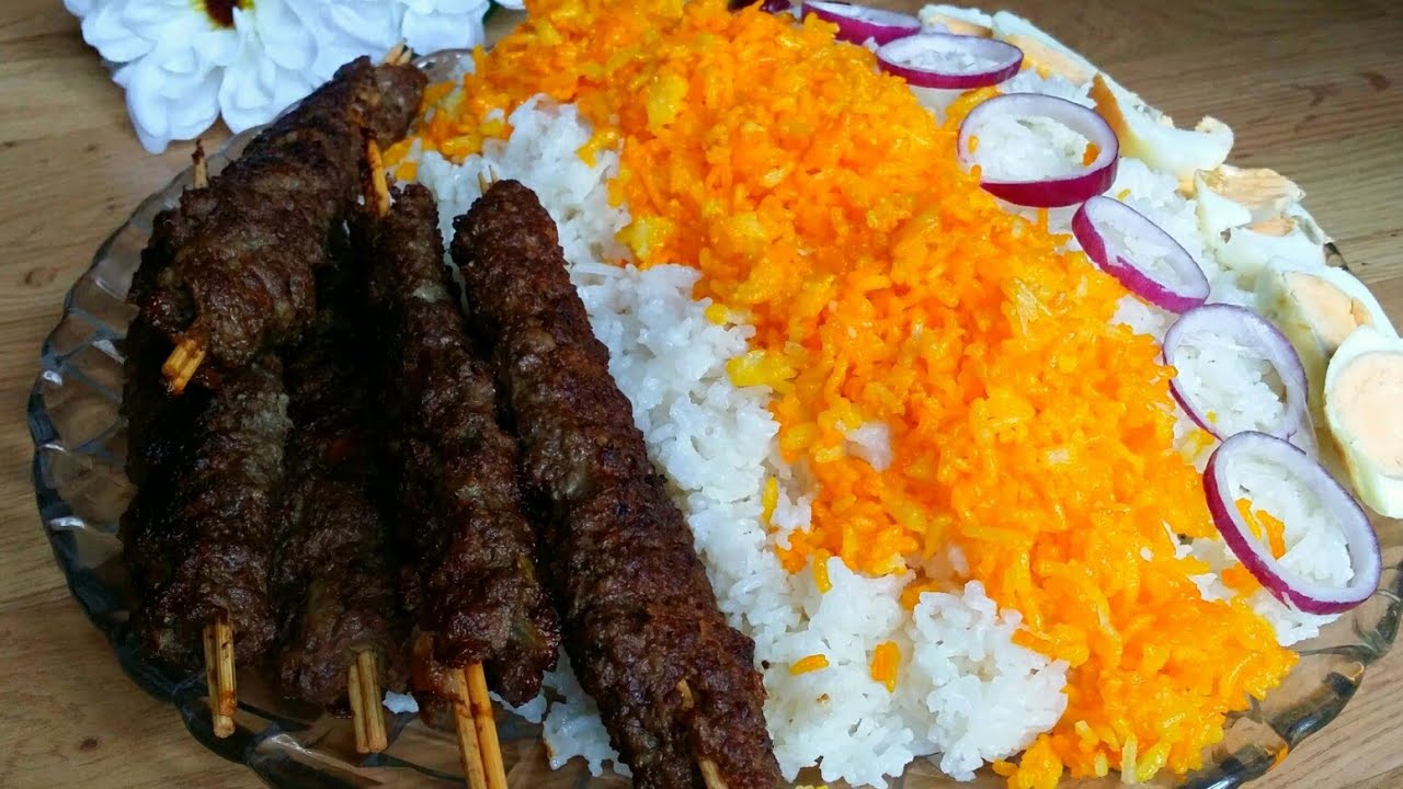 Chelo Kabab|How to make Chelo Kabab|Beef Seekh kebanb|Irani Chelo Kabab ...