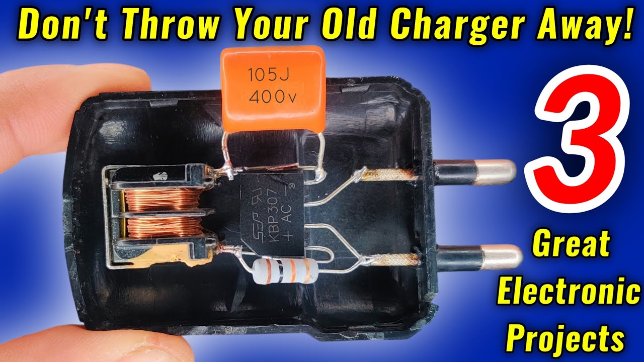 3 helpful Electronic Projects with Old Charger - YouTube