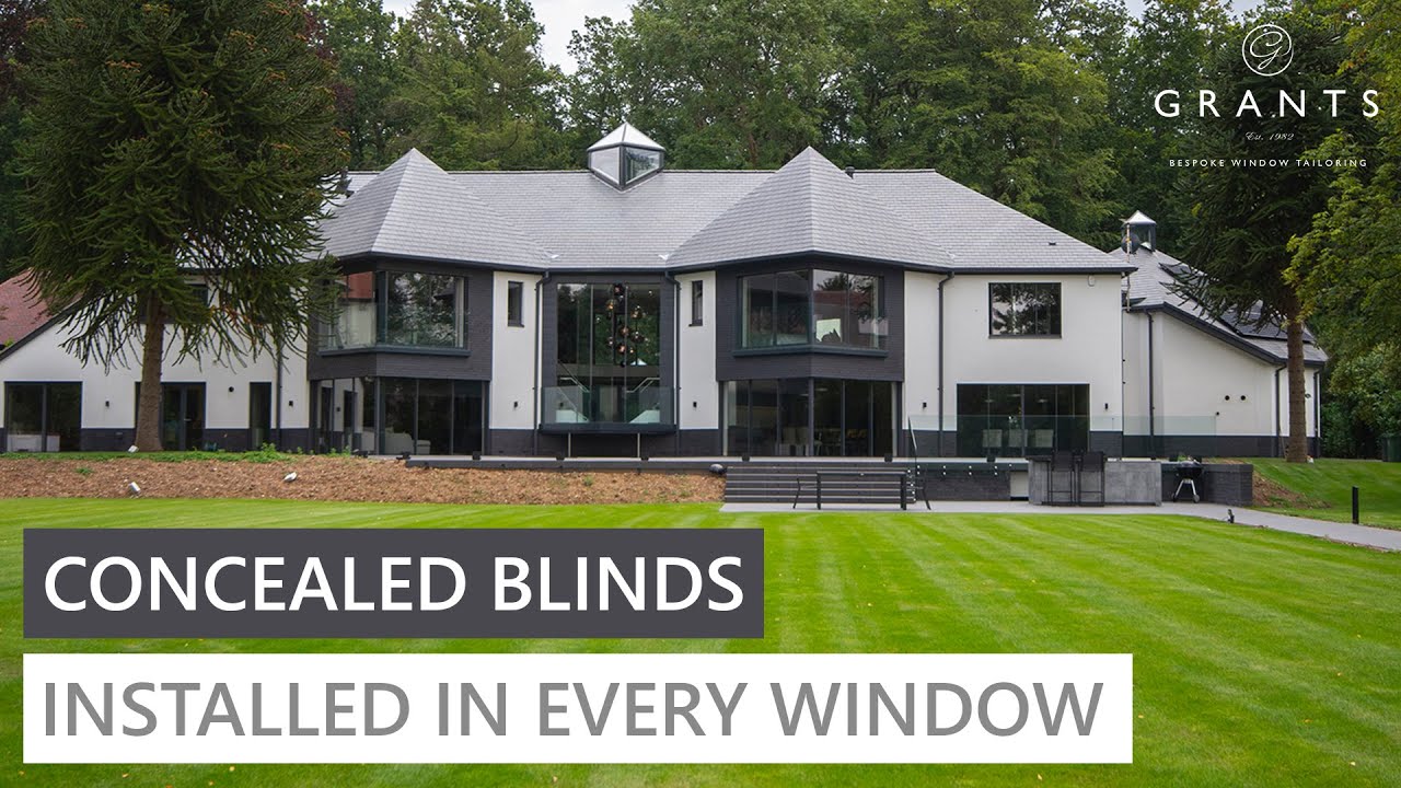Luxury Home with Hidden Blinds In Every Window - YouTube