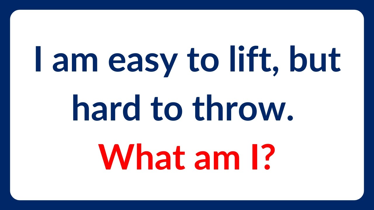 Test Your Brainpower with These Tricky Riddles! 💡🧠 - YouTube