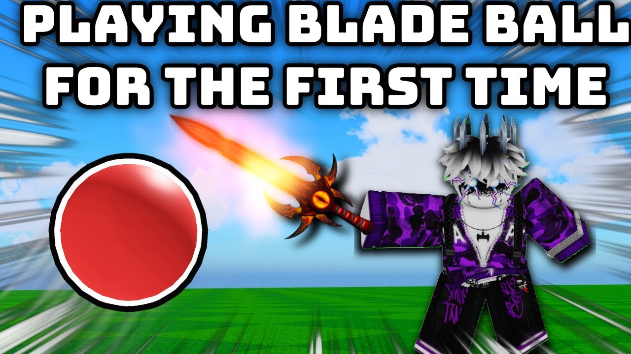 Playing BLADE BALL For The First Time! - YouTube