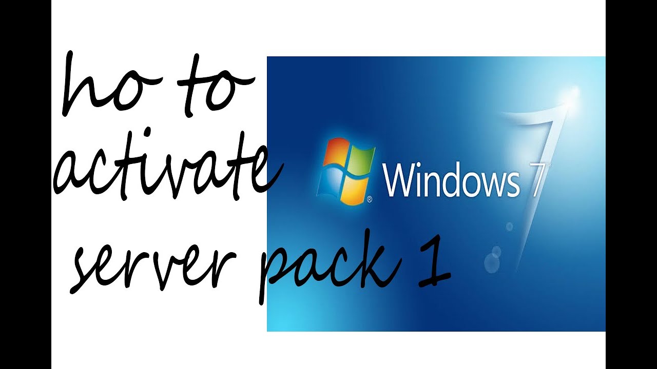 how to activate windows server pack 1 - YouTube