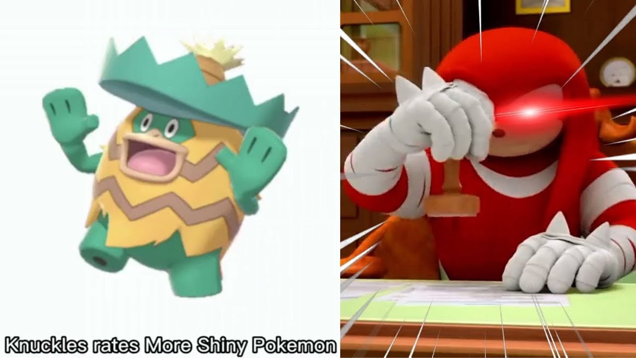 Knuckles rates More Shiny Pokemon - YouTube