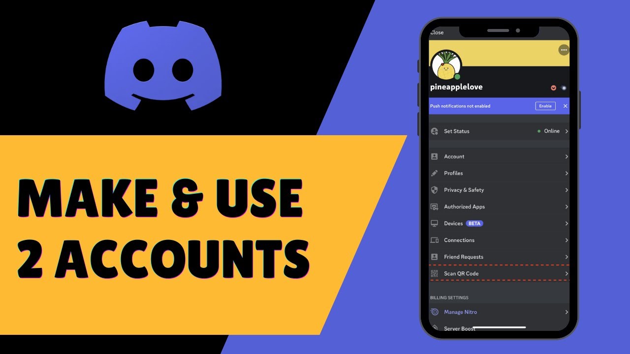 How To Make an ALT ACCOUNT on Discord & Use Two Accounts at The SAME ...