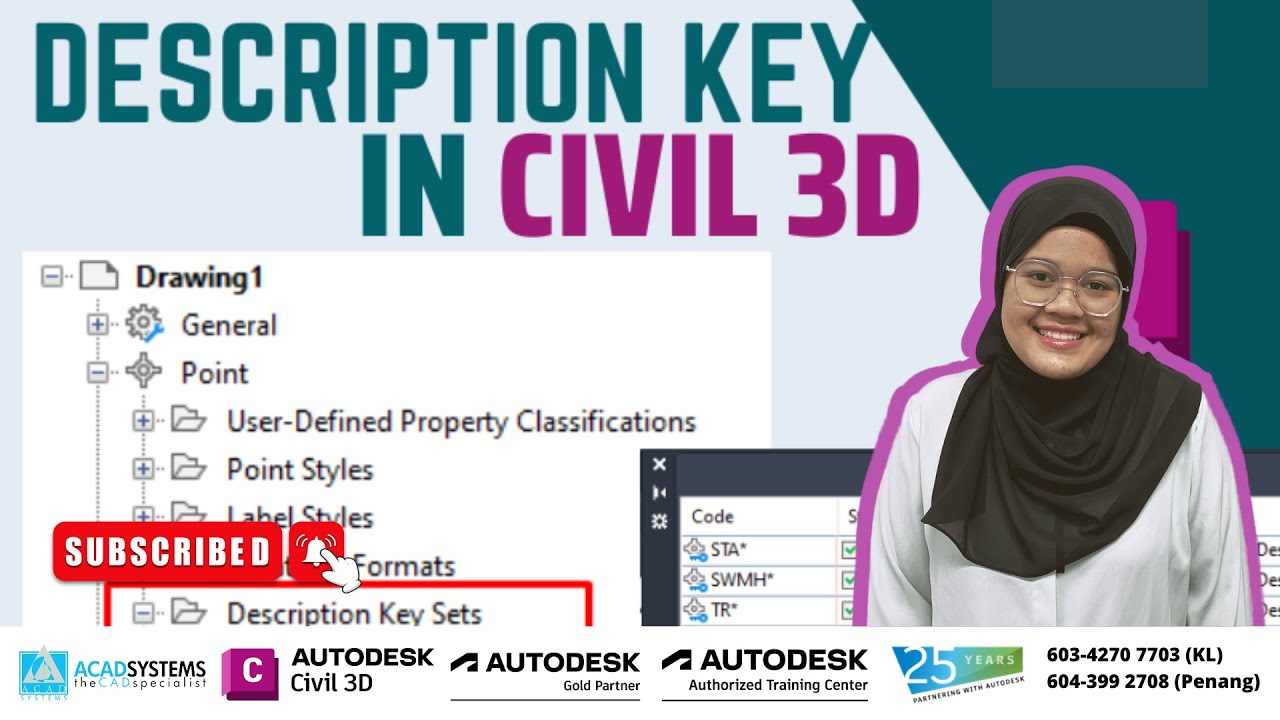 Description Key in Civil 3D - YouTube