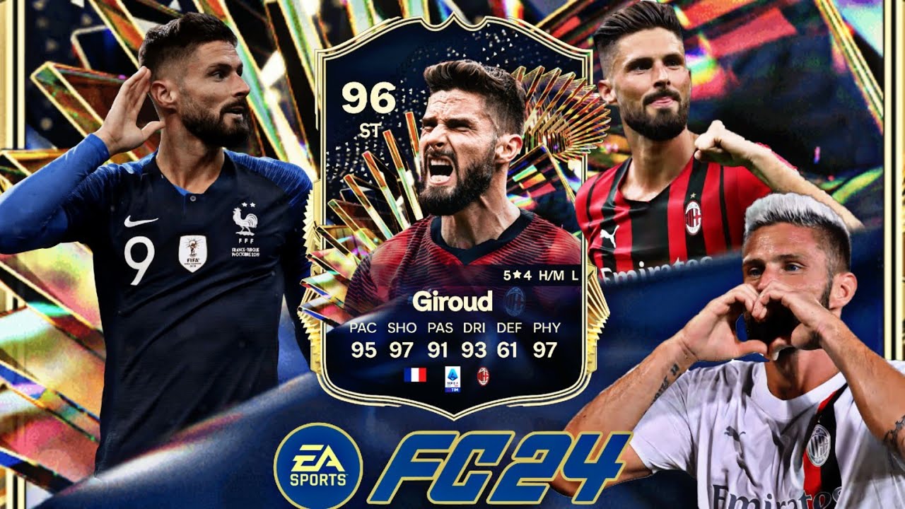 CANT HELP THAT HE'S GORGEOUS!🔥🇫🇷 - 96 RATED TOTS OLIVIER GIROUD PLAYER ...