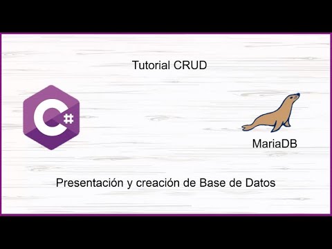 Tutorial CRUD CSharp MariaDB - Presentación Creación Base de Datos Nº 1 - YouTube