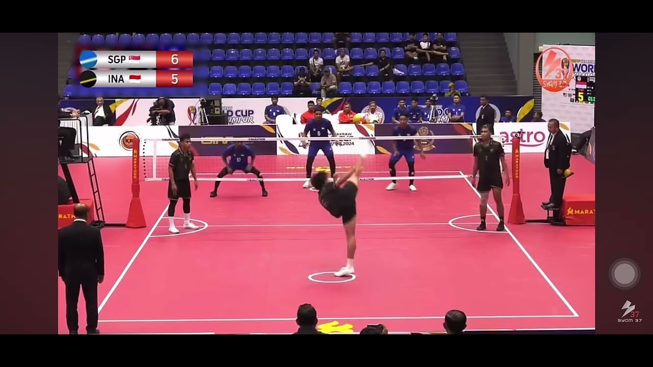 Posisi Pemain Dalam Permainan Sepak Takraw - YouTube