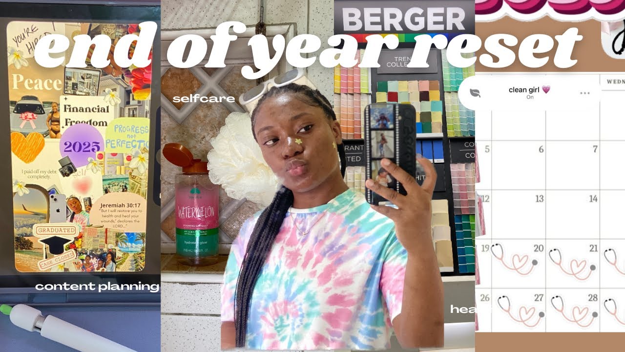 end of year rest| cleaning, vision board, planning, new routine etc ...