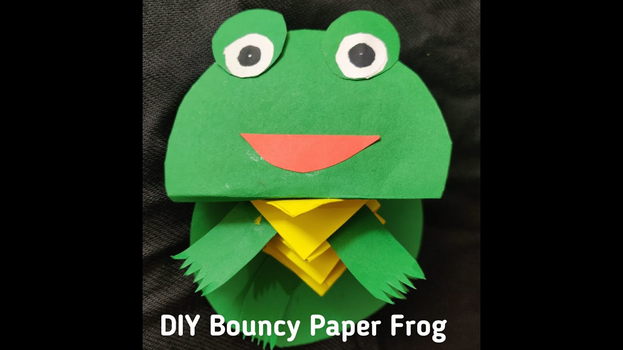 DIY Bouncy Paper Frog || How to make Paper Toy || Paper Craft Idea ...