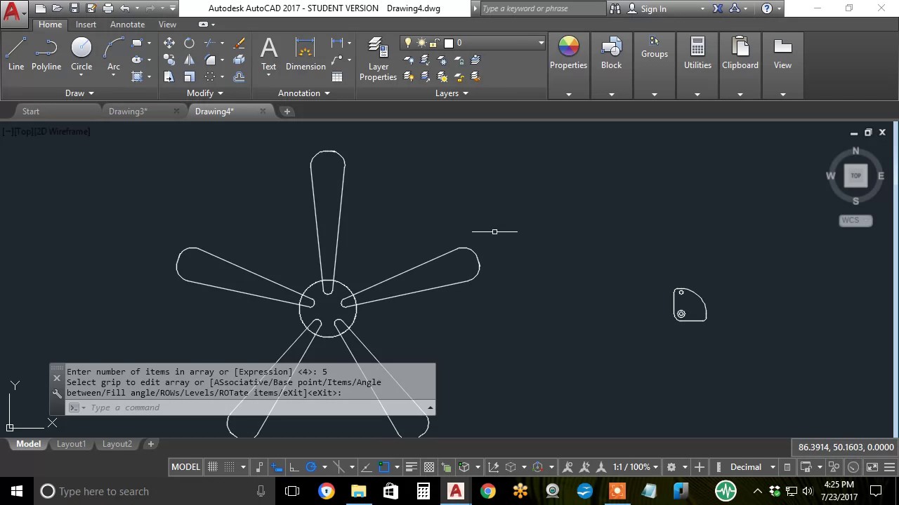 3G AutoCAD Intro Polar Array YouTube 3g-autocad-intro-polar-array-youtube