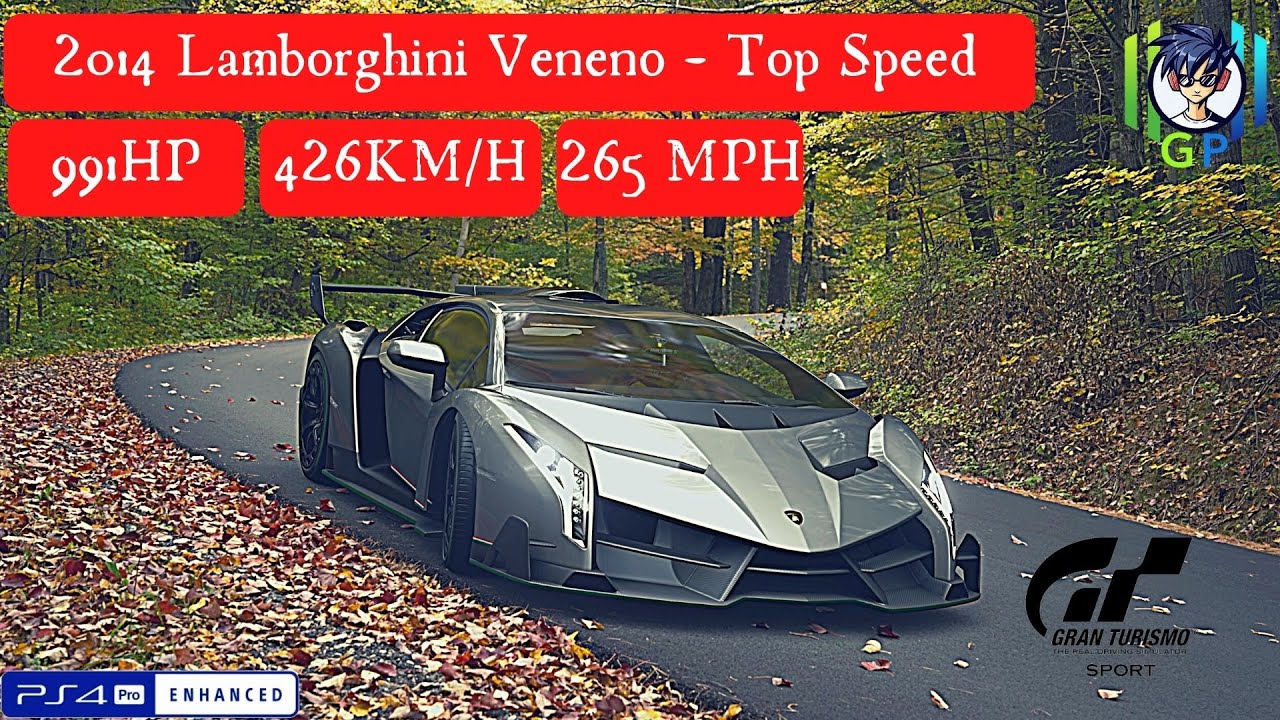 2014 Lamborghini Veneno |Top Speed HP 991 Manual Tuned KM/H 426 MPH 265 ...