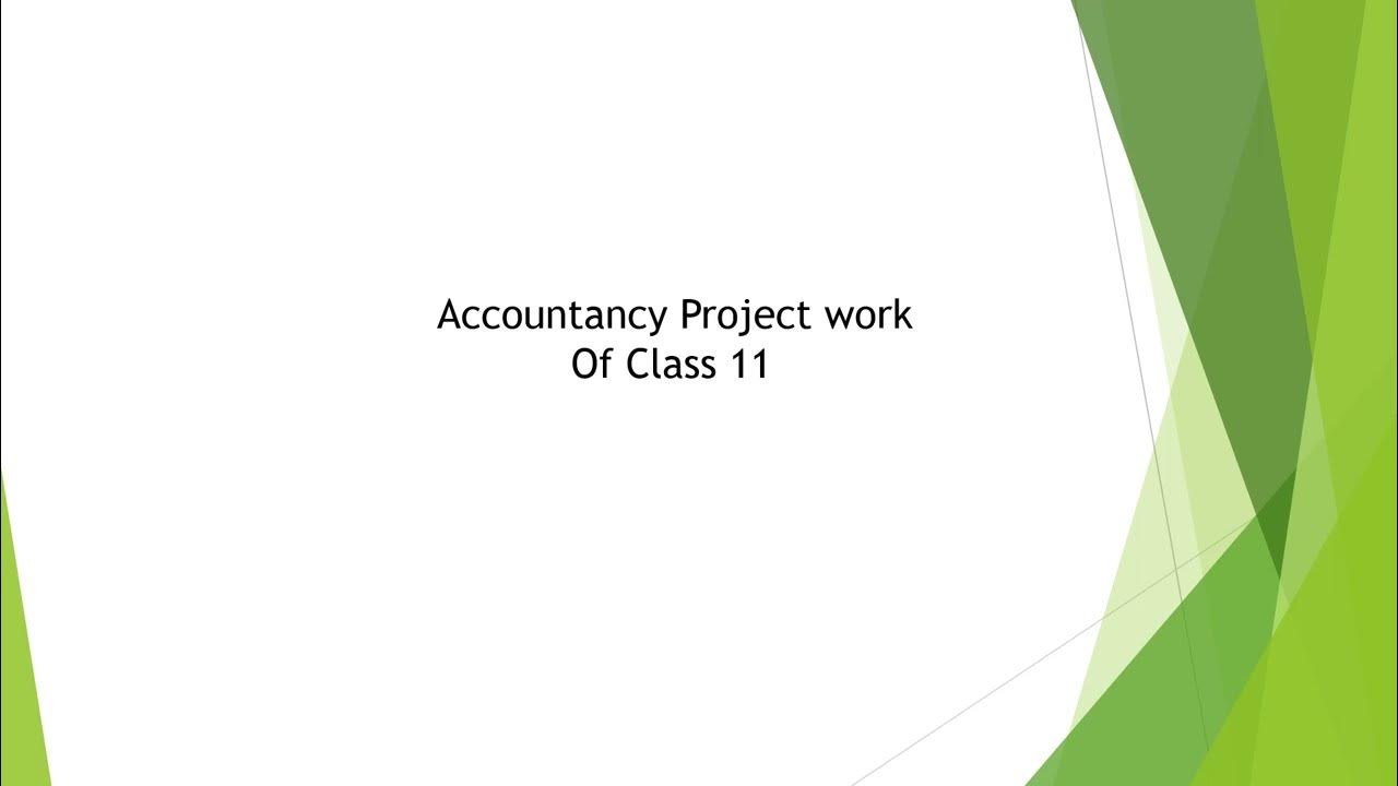 Accounts Project File For Class 11 #accounts # ...